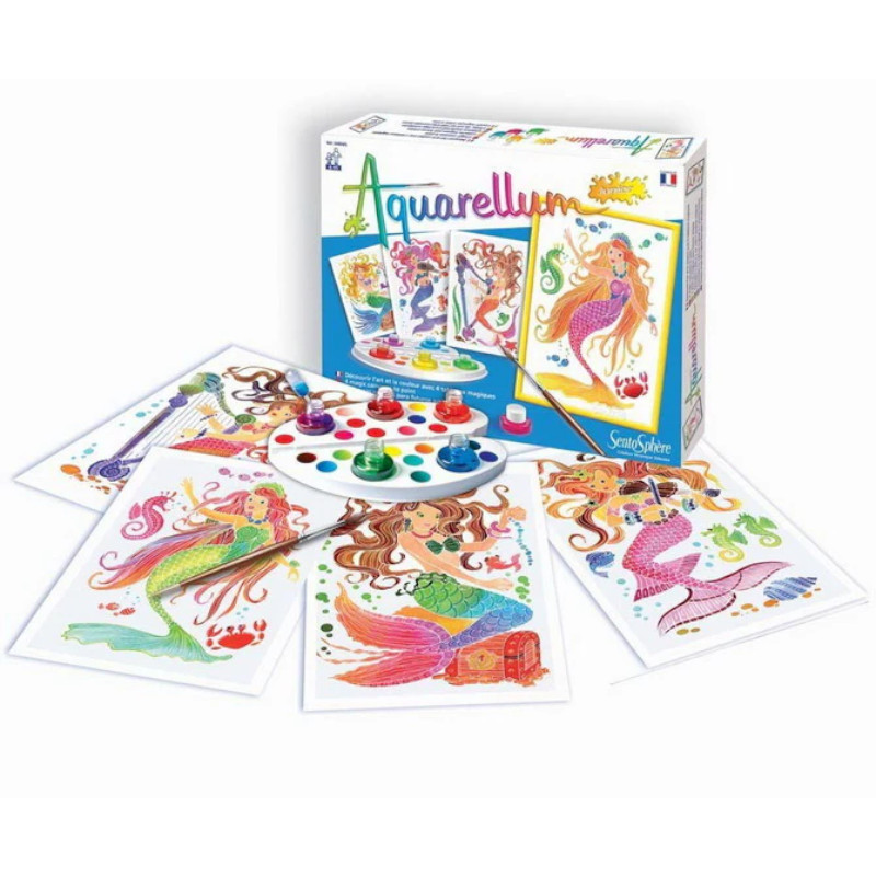 Ζωγραφική με Τεχνική Aquarellum - Σειρήνες - Ypografi.com