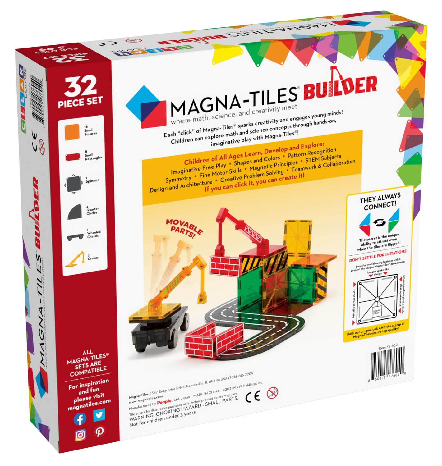 Μαγνητική Κατασκευή - Magna Tiles Builder - Ypografi.com